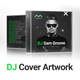 GrooveLine - DJ Mix / Album CD Cover Artwork PSD Template, Print Templates