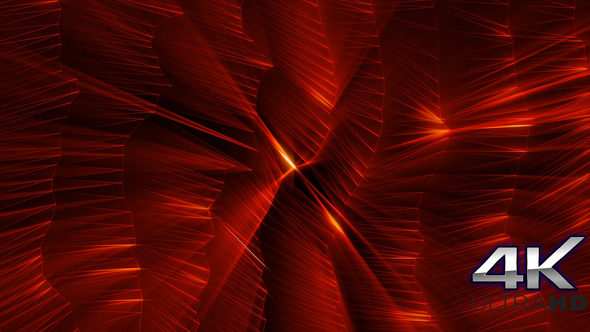 Epic Red Glowing Geometri Background, Motion Graphics | VideoHive