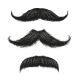 Three Mustache Set by abirvalg | GraphicRiver