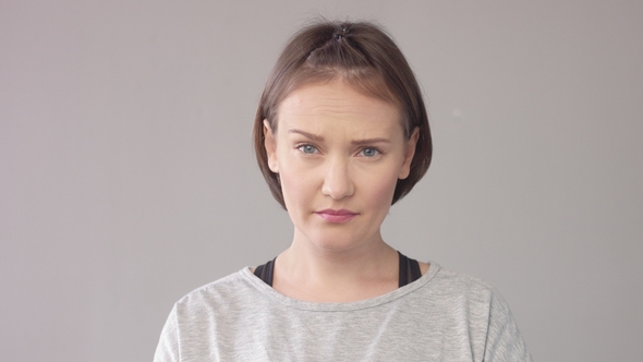 Disappointed Woman, Feeling Guilty, Sorry Woman, Stock Footage | VideoHive