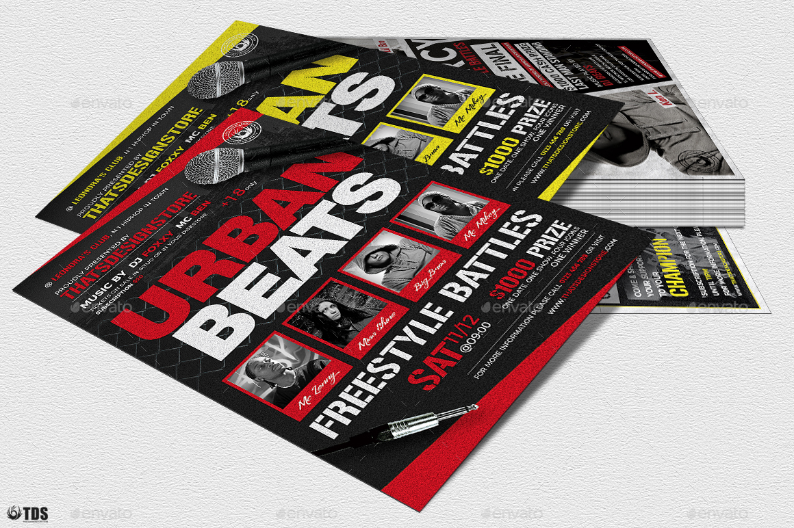 Freestyle Rap Battle Flyer Bundle V1, Print Templates | GraphicRiver