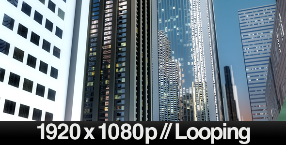 Traveling in a Downtown City Block - LOOP, Motion Graphics | VideoHive