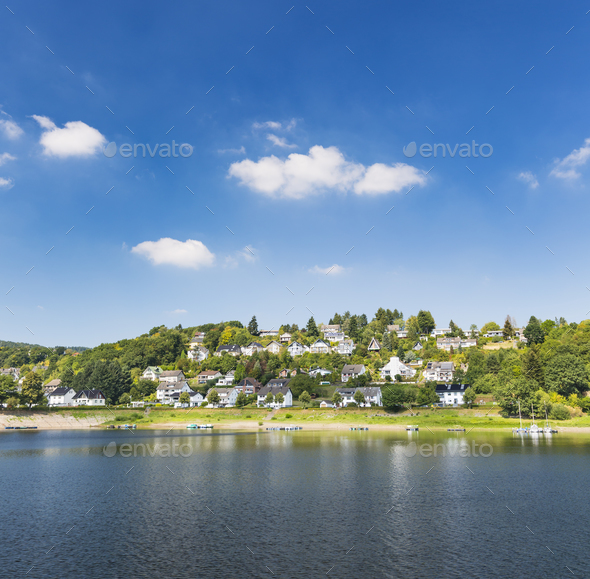 Rurberg at Lake Rursee, Germany Stock Photo by IndustryAndTravel ...