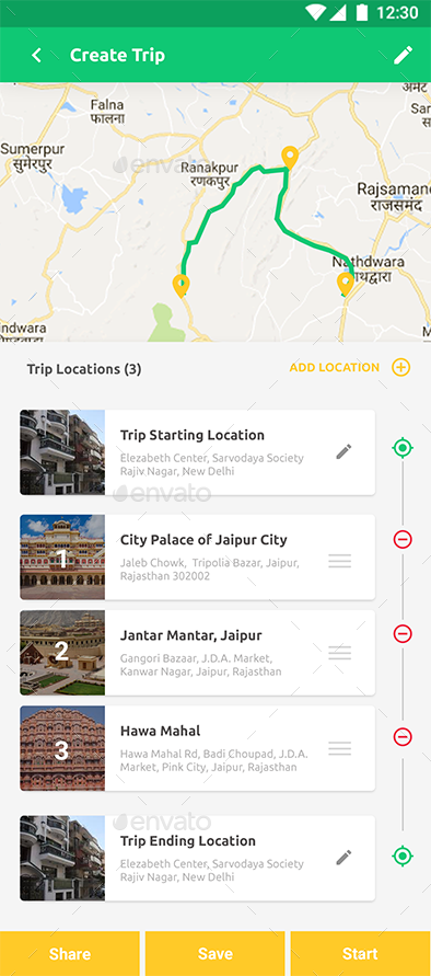 Travel Organizer App UI Kit| Traveler App UI Kit| Traveler App UI Kit ...