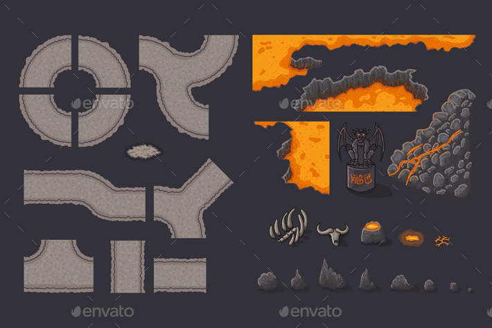 Tower Defense 2D Tile Sets, Game Assets | GraphicRiver