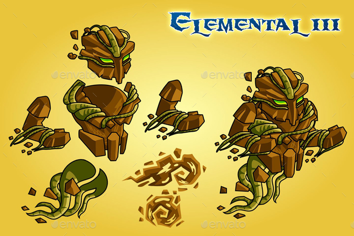 Elemental 2D Game Character Sprite Sheet, Game Assets | GraphicRiver