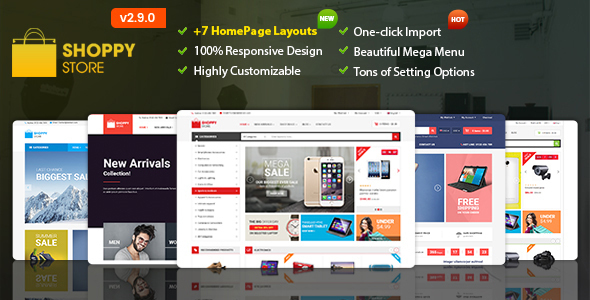 Shoppy Store - Responsive Magento 2 and 1.9 Theme by magentech ...