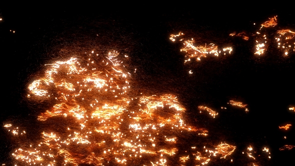 Beautiful Effect of Burning Steel Wool, Stock Footage | VideoHive