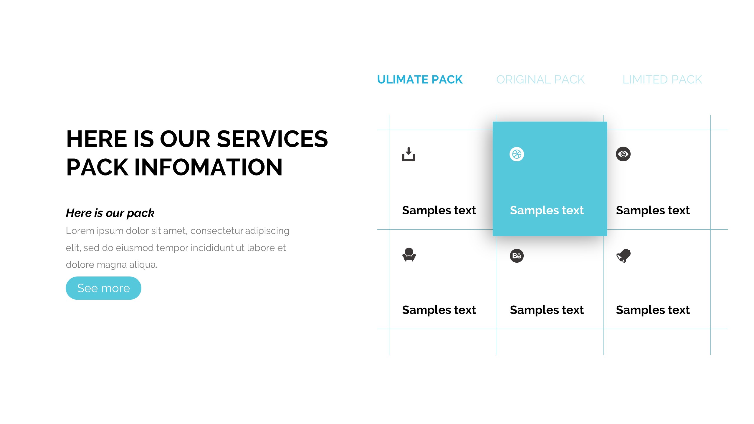 Bracket Minimal Design Powerpoint Template, Presentation Templates