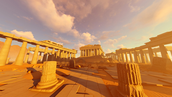 The Destroyed Temple Of Civilization, Motion Graphics | VideoHive