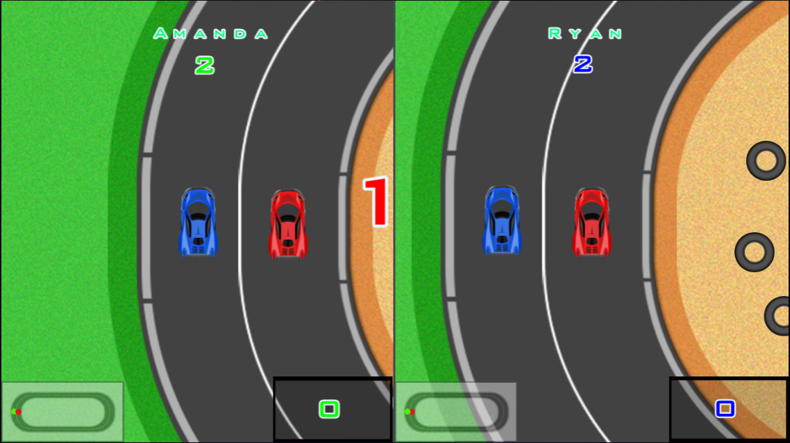 2 Players Car Game (Dual Screen) by Pro_Gaming | CodeCanyon