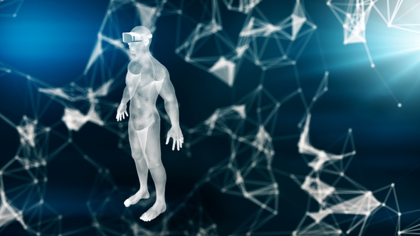 Points of Virtual Reality behind Digital Human Hologram, Motion Graphics