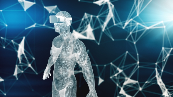 Points of Virtual Reality behind Digital Human Hologram, Motion Graphics