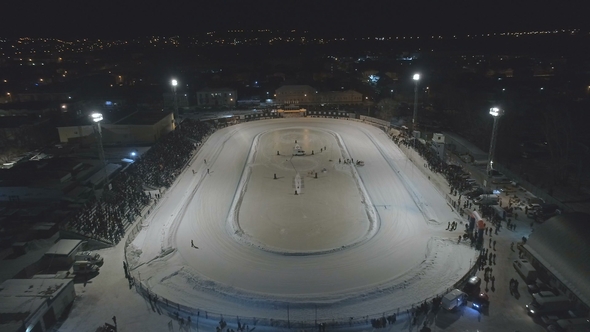 Sports Stadium with Spectators, Stock Footage | VideoHive
