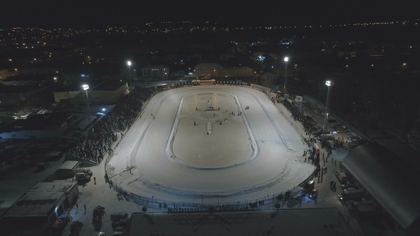 Sports Stadium for Racing Cars, Stock Footage | VideoHive