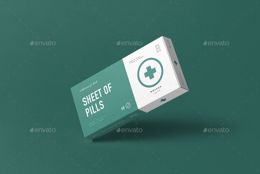 Pills Box Mock-up, Graphics | GraphicRiver
