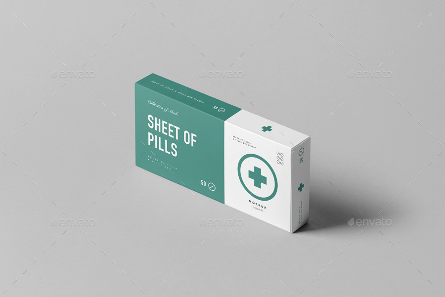 Pills Box Mock-up, Graphics | GraphicRiver