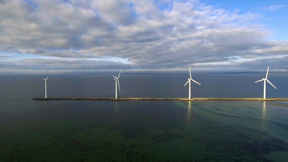 Spinning Wind Turbines, Stock Footage | VideoHive