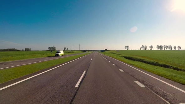 Car Driving on the Autobahn, Stock Footage | VideoHive