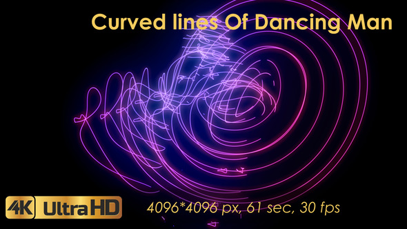 Curved Lines Of Dancing Man, Motion Graphics | VideoHive