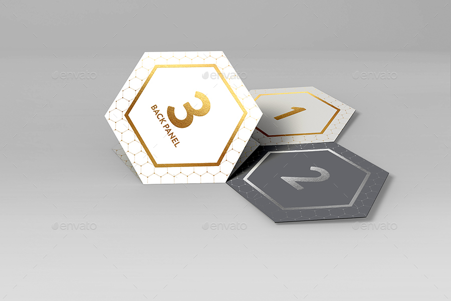 Hexagon Fold Out Style Brochure, Graphics | GraphicRiver