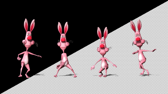 Pink Rabbit Dancing, Motion Graphics | VideoHive