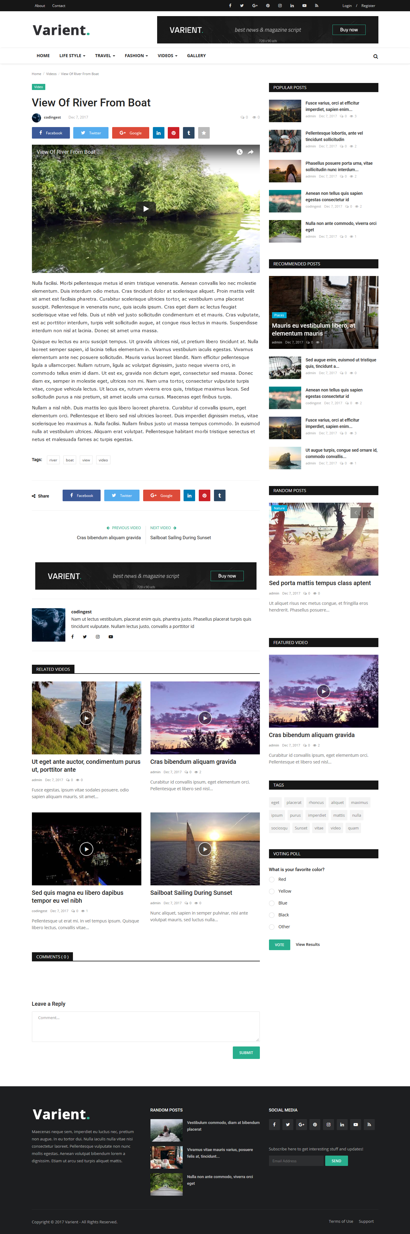 Varient - News & Magazine Script by Codingest | CodeCanyon