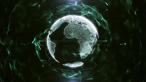 New Technological Earth Abstract Background, Motion Graphics | VideoHive