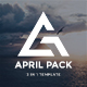 April Pack 3 in 1 Bundle Creative Google Slide Template by ZinStudio