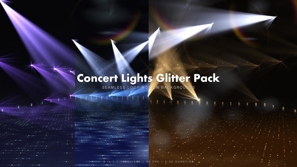 Concert Lights Glitter Pack, Motion Graphics | VideoHive