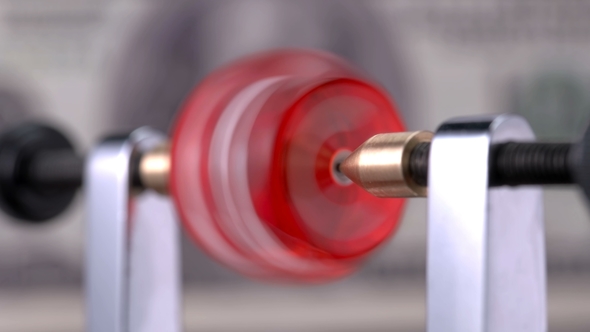 The Dice Are Spinning on the Balance Device so That the Game Is Fair ...