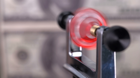 The Dice Are Spinning on the Balance Device so That the Game Is Fair ...