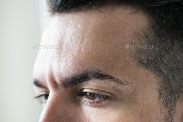 Side portrait of white man closeup on eyes Stock Photo by Rawpixel