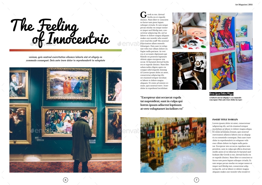 Art Magazine Template, Print Templates | GraphicRiver
