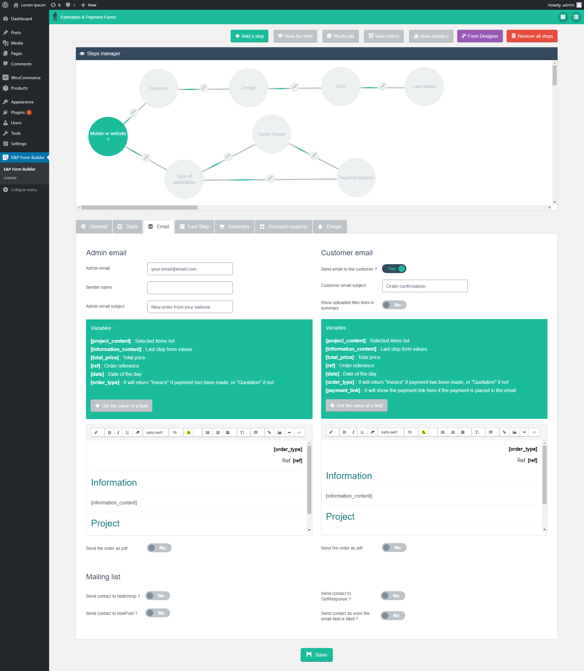 WP Cost Estimation & Payment Forms Builder by loopus | CodeCanyon