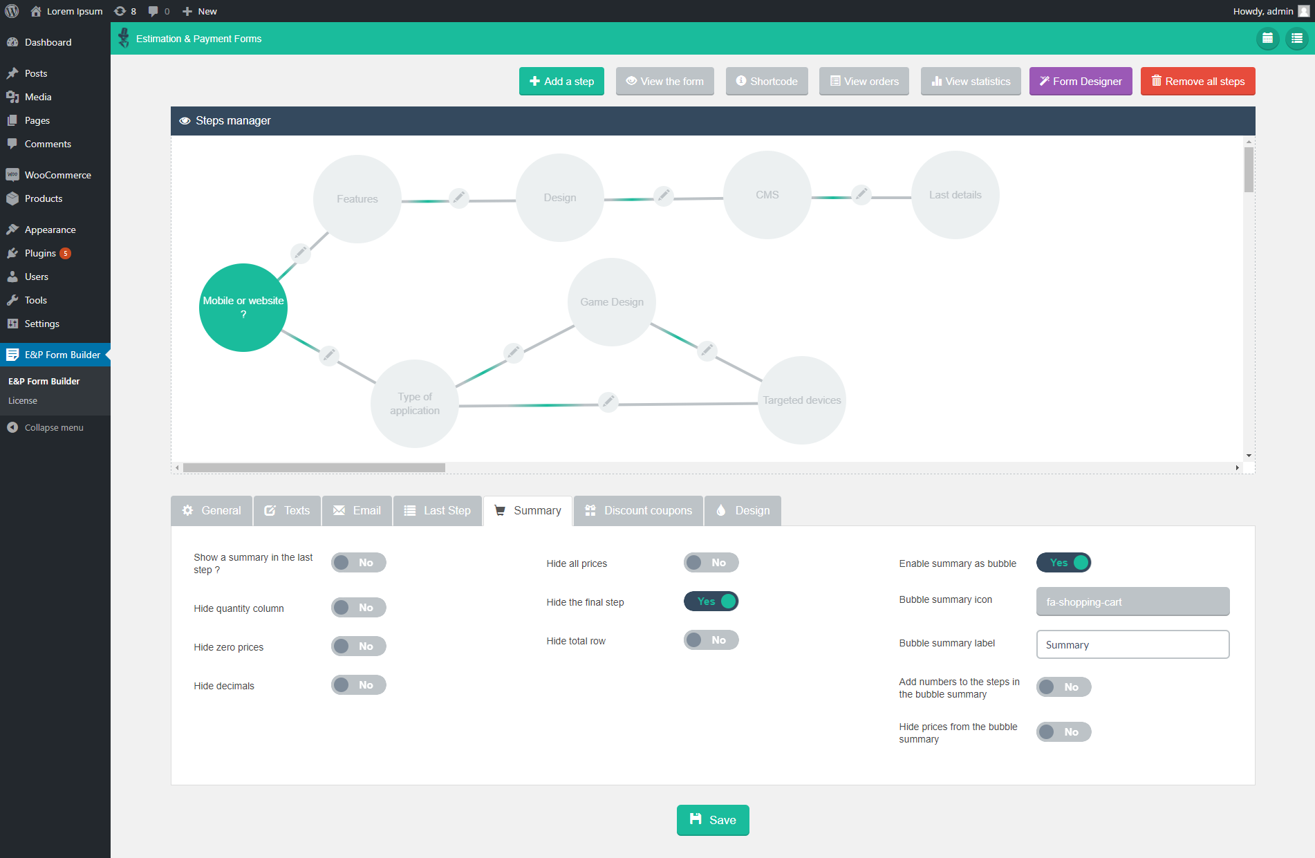 WP Cost Estimation & Payment Forms Builder by loopus | CodeCanyon