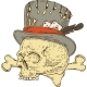 Voodoo Skull in Old Hat, Vectors | GraphicRiver
