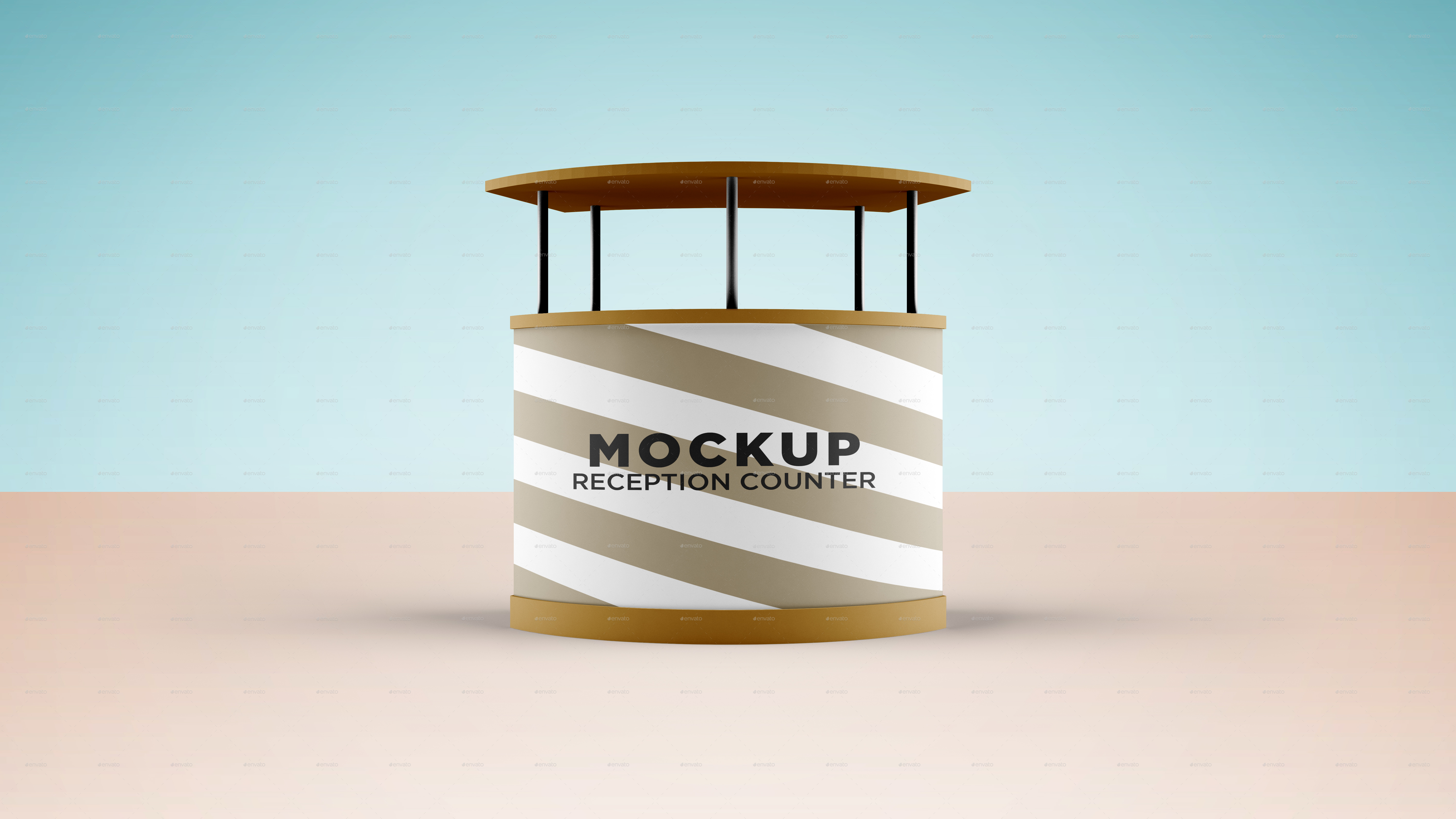 Reception Counter Mockup, Graphics | GraphicRiver
