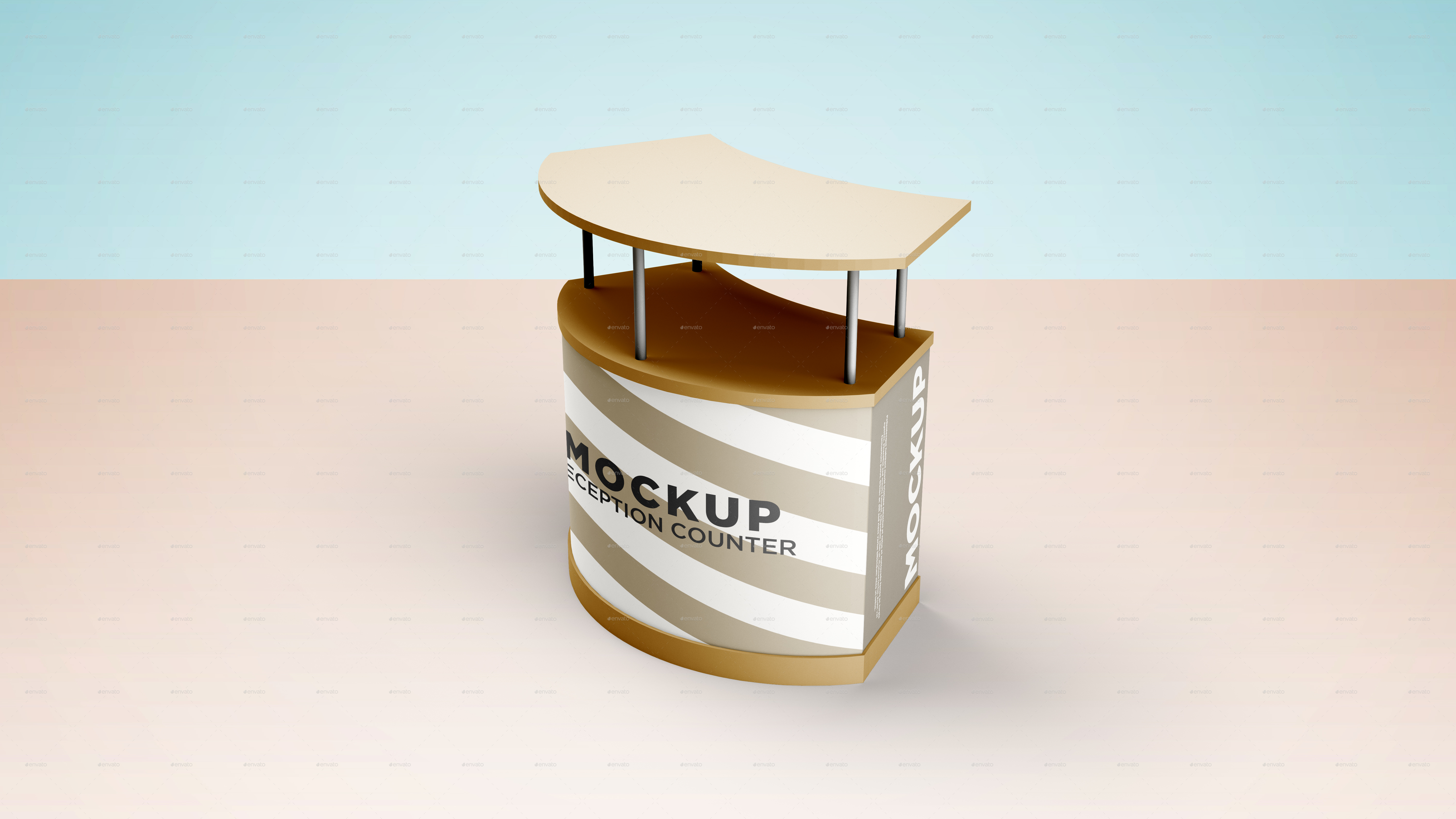 Reception Counter Mockup, Graphics | GraphicRiver
