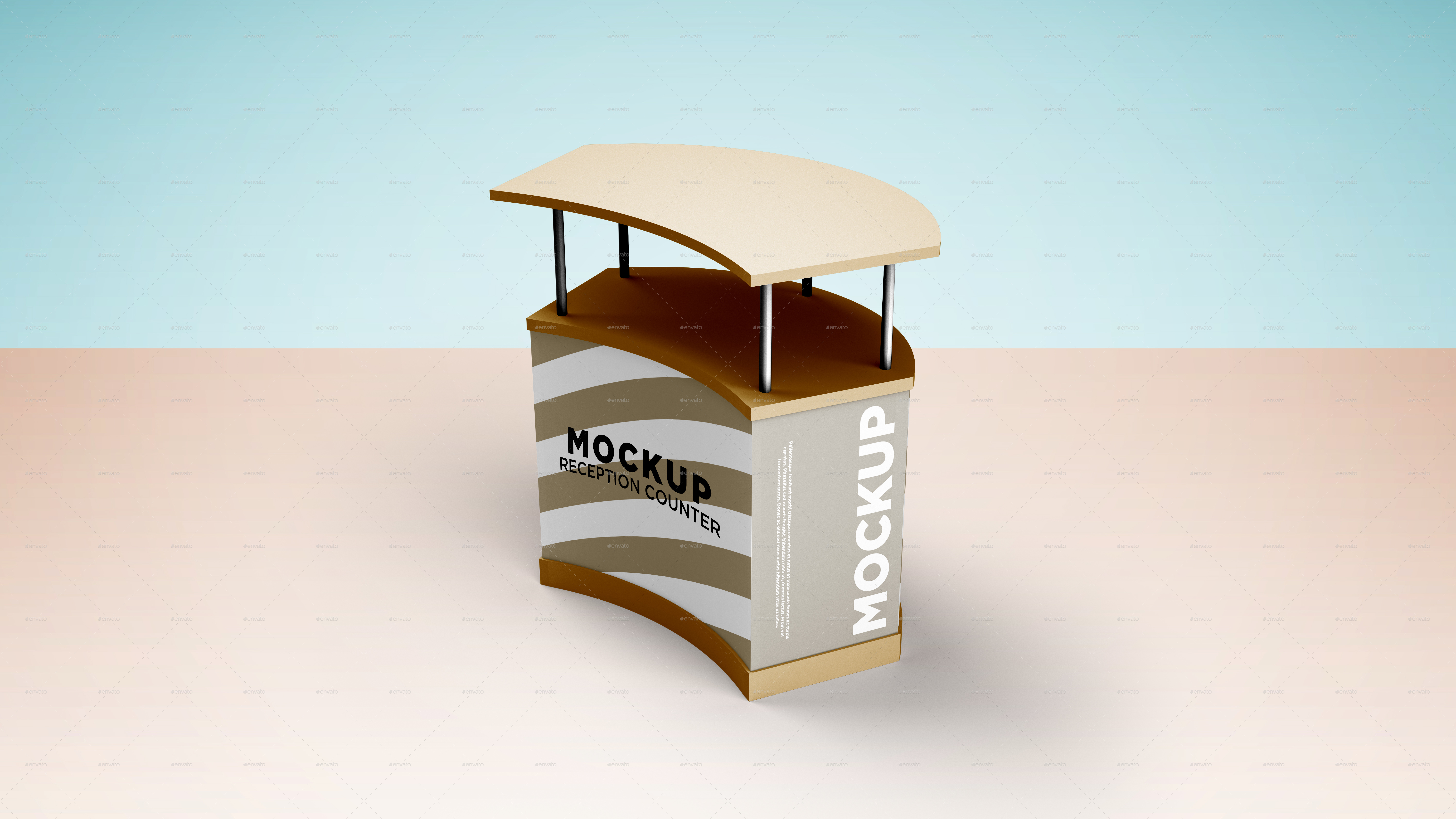 Reception Counter Mockup, Graphics | GraphicRiver