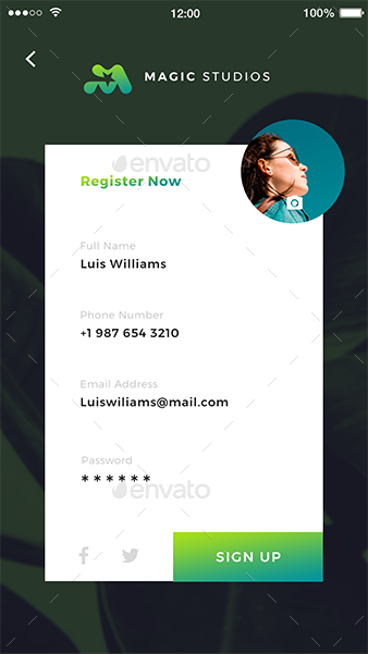 Sign in & Sign up UI Set, Web Elements | GraphicRiver