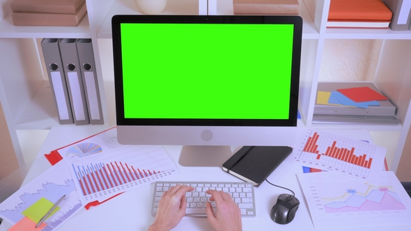 Invisible Businesswoman Works in Offic, Stock Footage | VideoHive