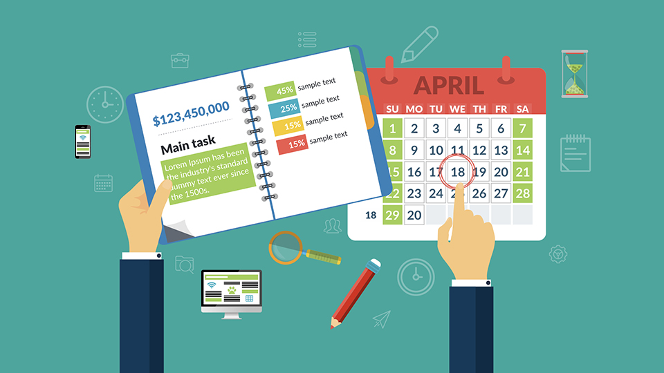 Week and Day Planning Keynote Presentation Template, Presentation Templates