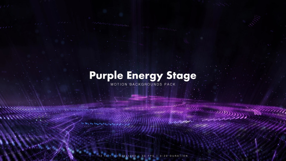 Purple Energy Stage Backgrounds Pack, Motion Graphics | VideoHive