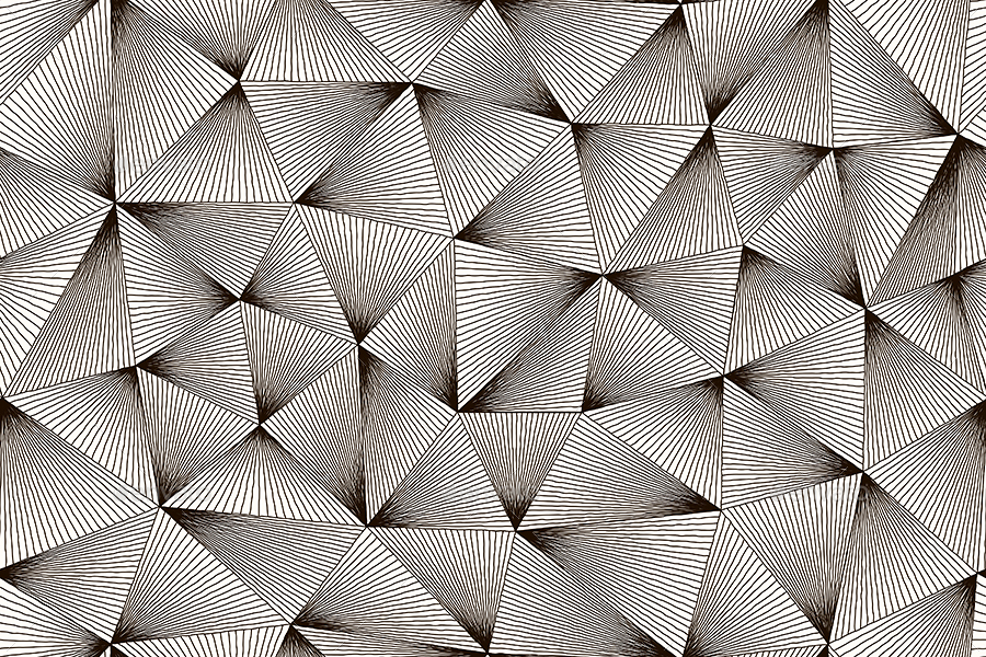Wavy Triangular Lattice Seamless Patterns / Backgrounds, Graphics ...