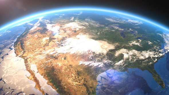 4K Earth Close Up North America, Motion Graphics | VideoHive