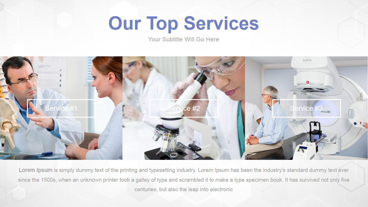 Medical Center Profile PowerPoint Presentation Template Designs ...