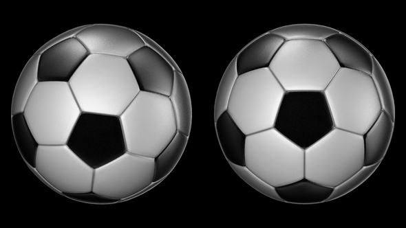 Soccer Balls Rotating on the Axes 360 Degree, Motion Graphics | VideoHive