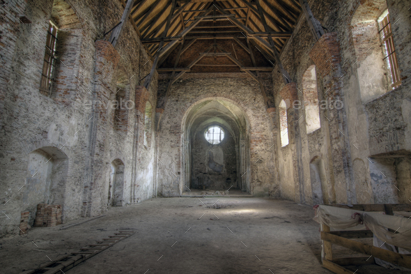 Ruins of Augustinian Monastery from 13th century Stock Photo by mibuch