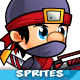 Ninja 2D Game Character Sprites 271, Game Assets | GraphicRiver